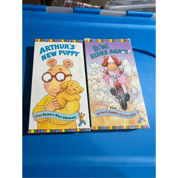 PBS | Other | Arthur Vhs Lot 2 Arthurs New Puppy Dw Rides Again Pbs ...